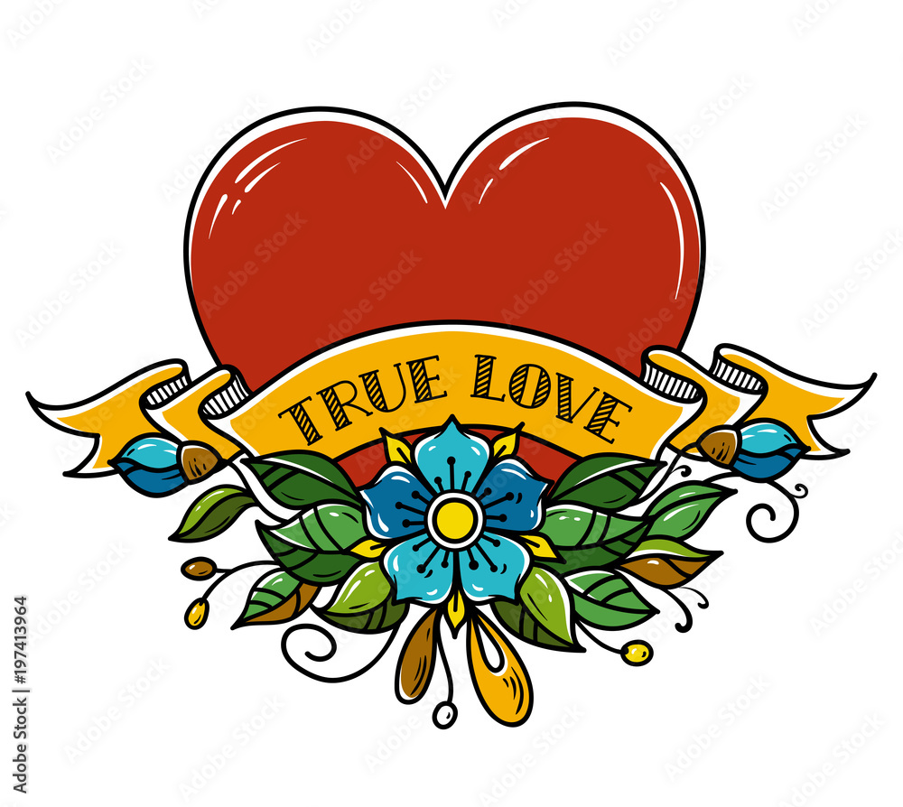 True Love Symbol Tattoo