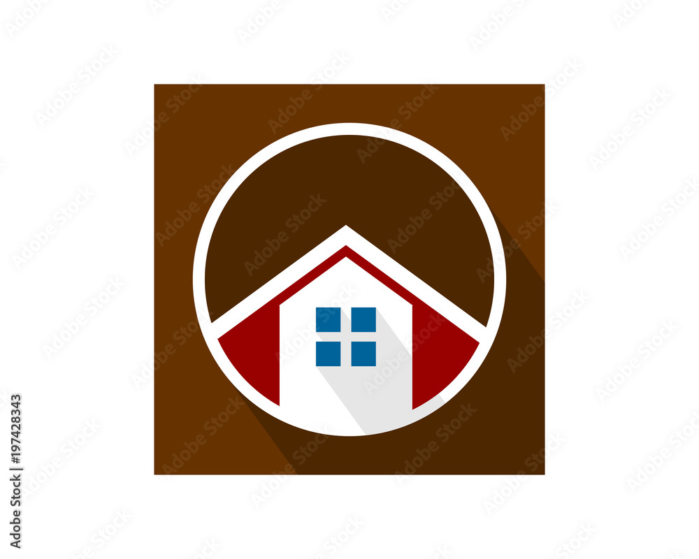 circle brown house home housing residence residential real estate image ...