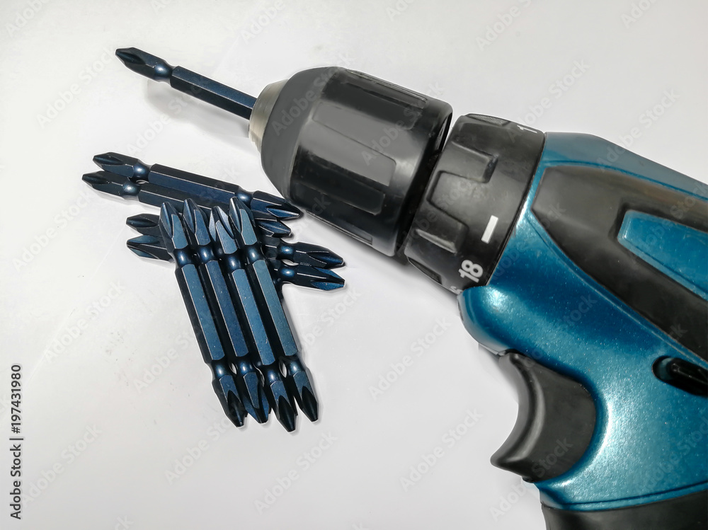 Drill, Cut Out, White Background, Carpentry, Concepts Stock Photo ...