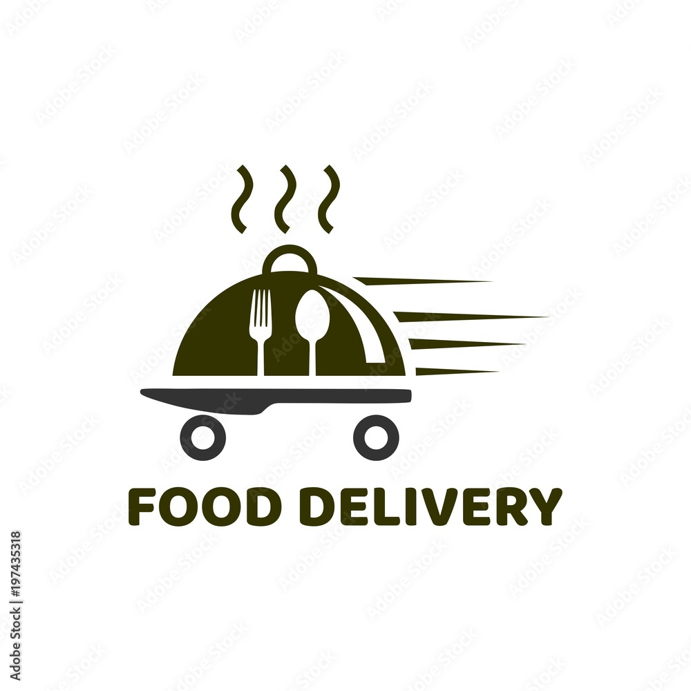 Food Delivery logo vector Stock Vector | Adobe Stock