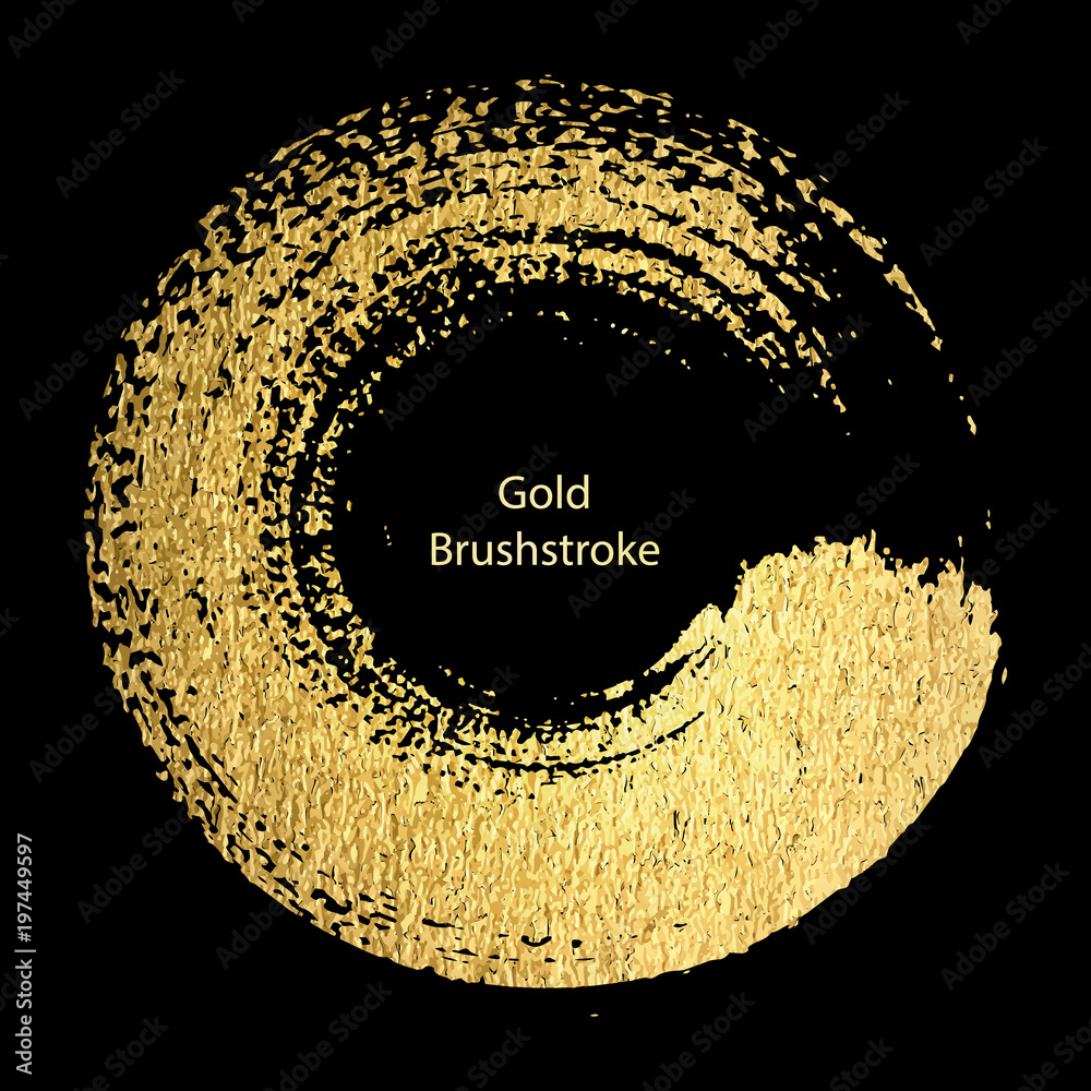 Gold round design templates for for poster, brochure, invitatio Stock ...