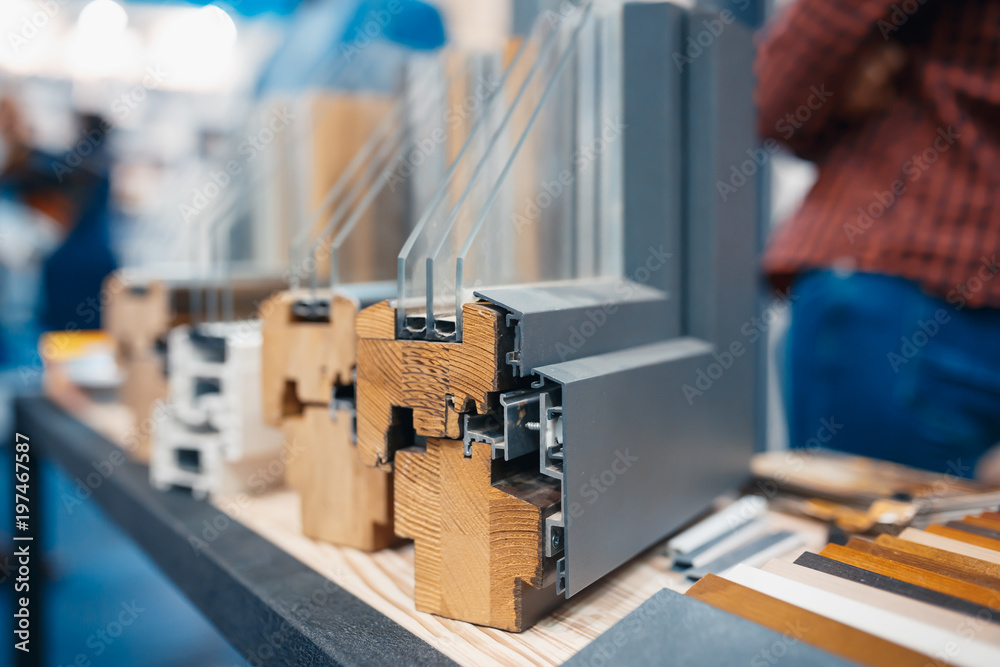 Design of pvc profiles for window Stock Photo | Adobe Stock