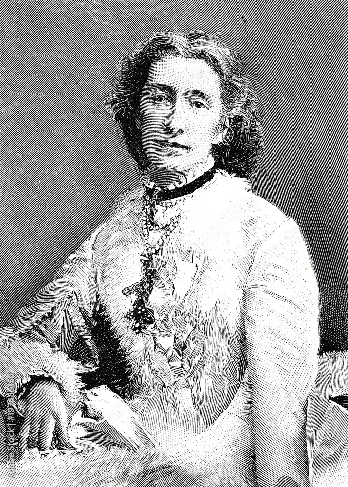 Portrait von Cosima Wagner Stock-Illustration | Adobe Stock