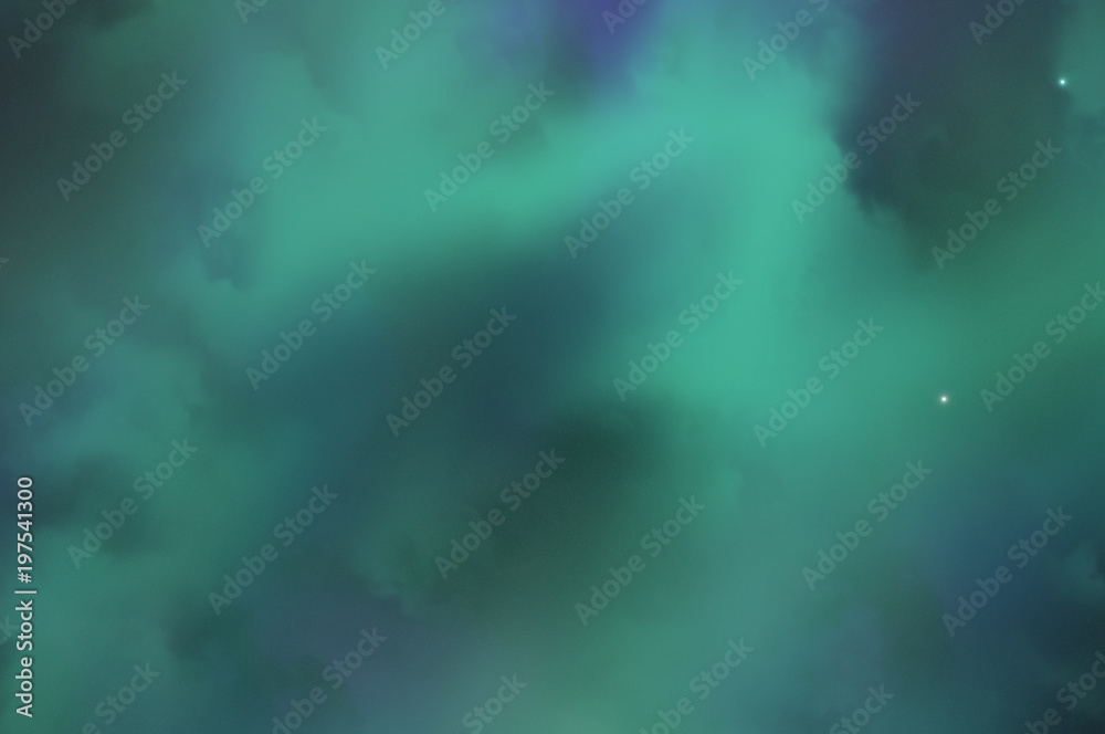 Colorful space nebula. Illustration, for use with projects on science ...