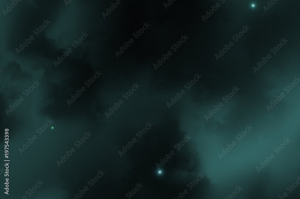 Colorful space nebula. Illustration, for use with projects on science ...