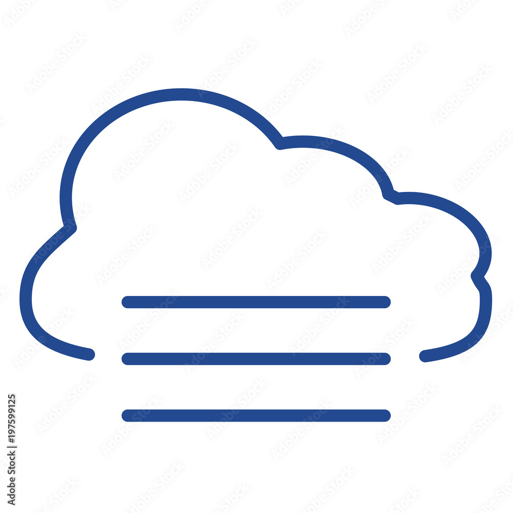 Nebel Vector Icon Stock-Vektorgrafik | Adobe Stock