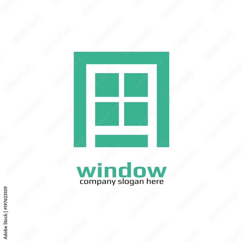 Vector of window icon. Business icon for the company. Logo for Building ...