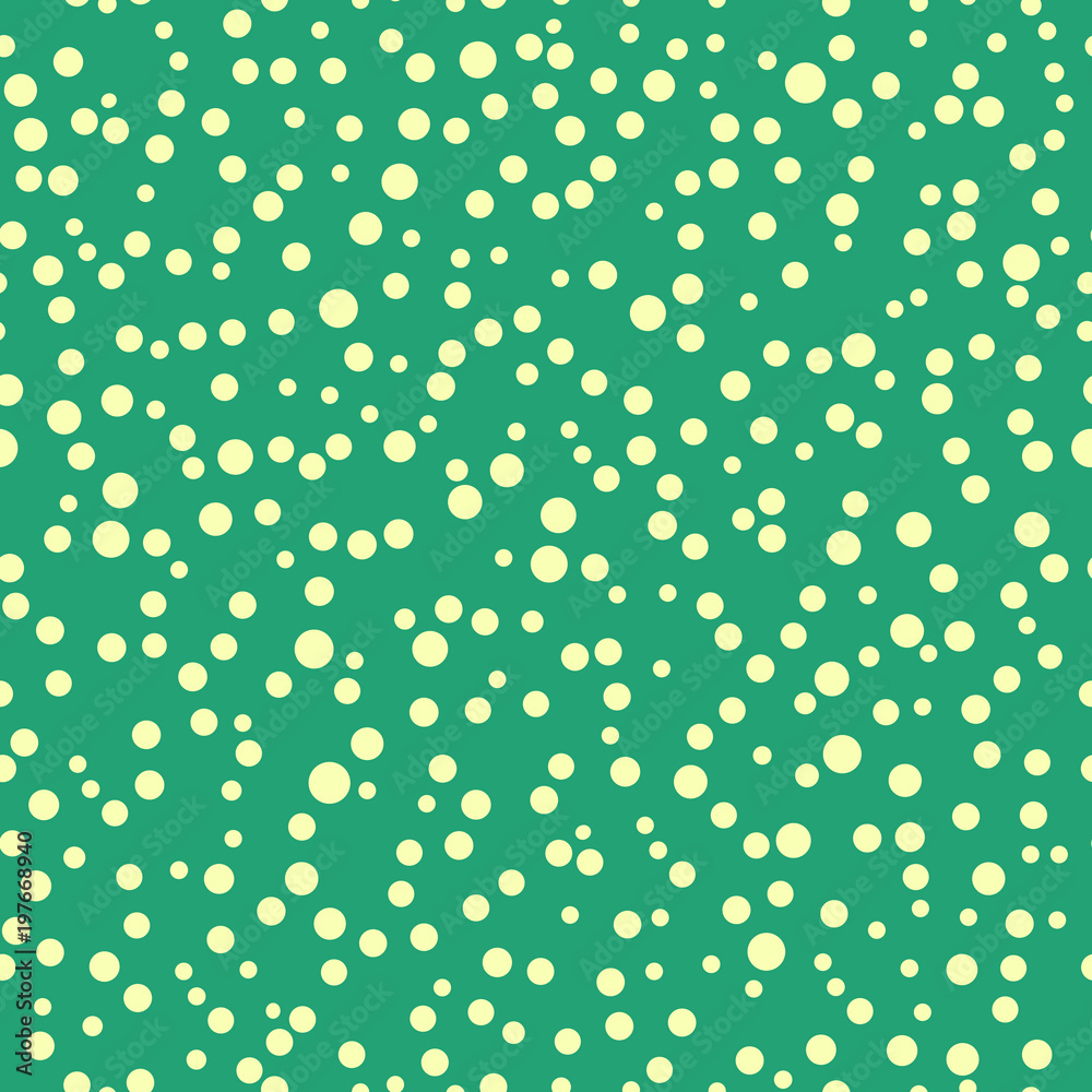 Teal polka dot background, seamless pattern. Irregular shapes. Dotted ...