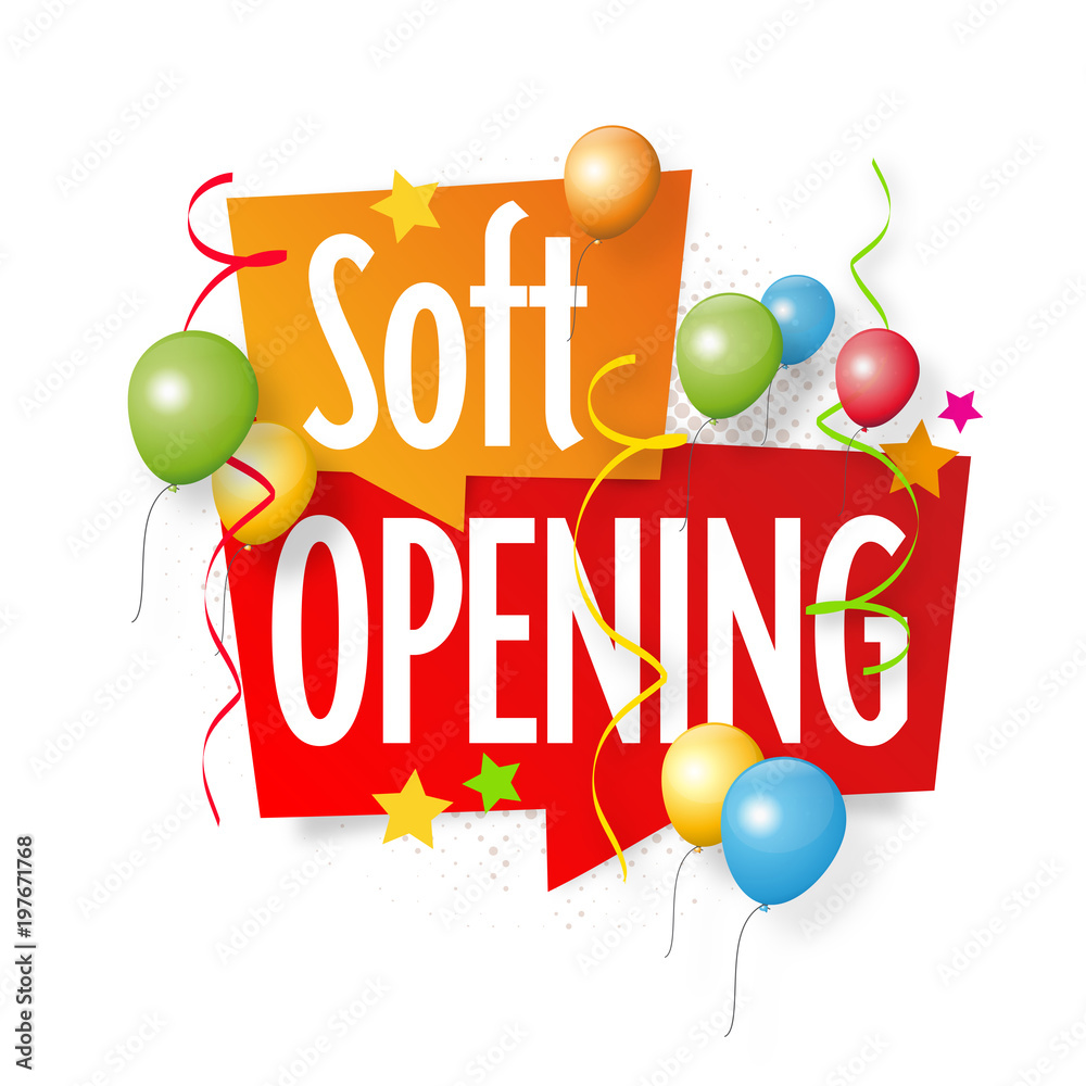 Soft opening Stock Vector | Adobe Stock