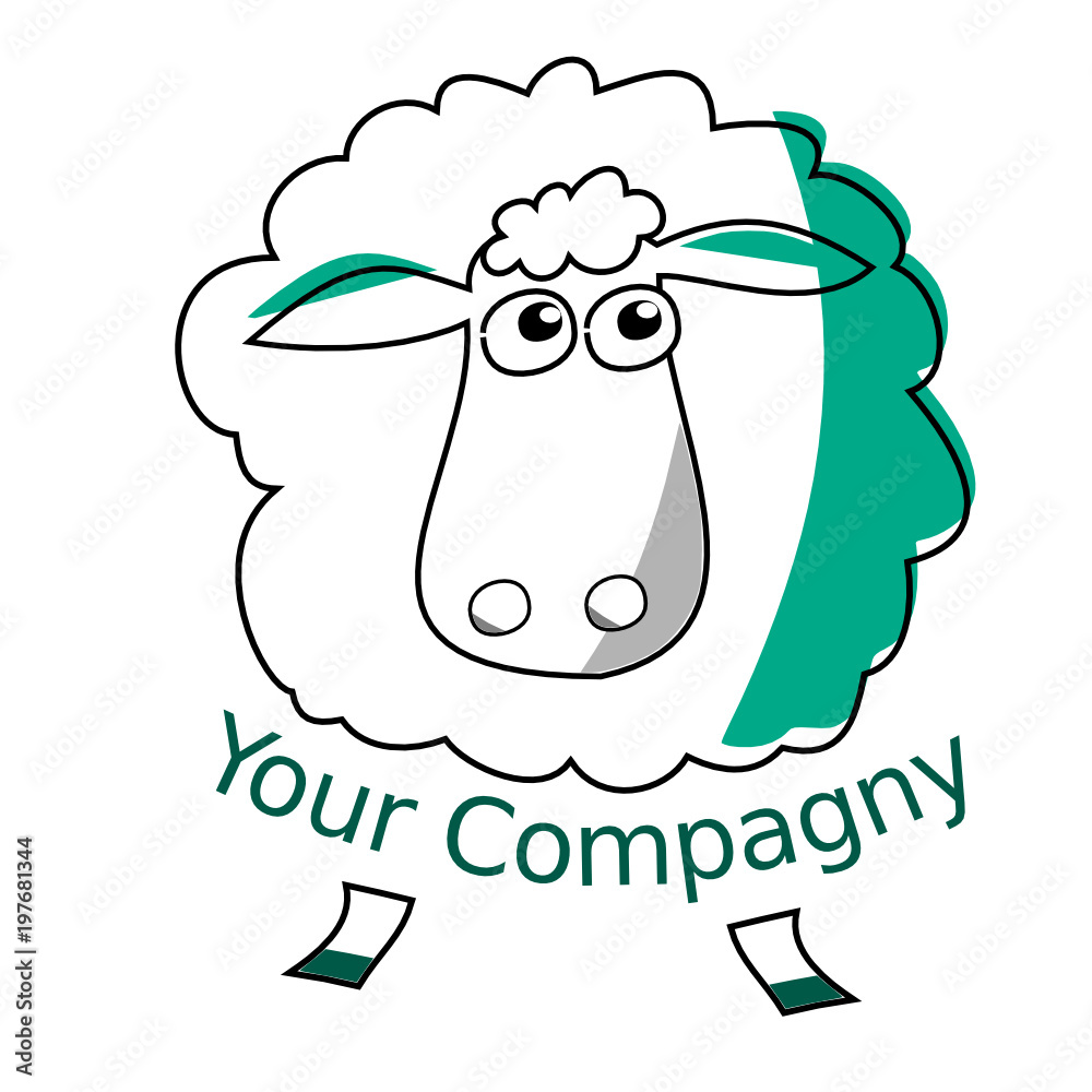Logo mouton Stock Vector | Adobe Stock