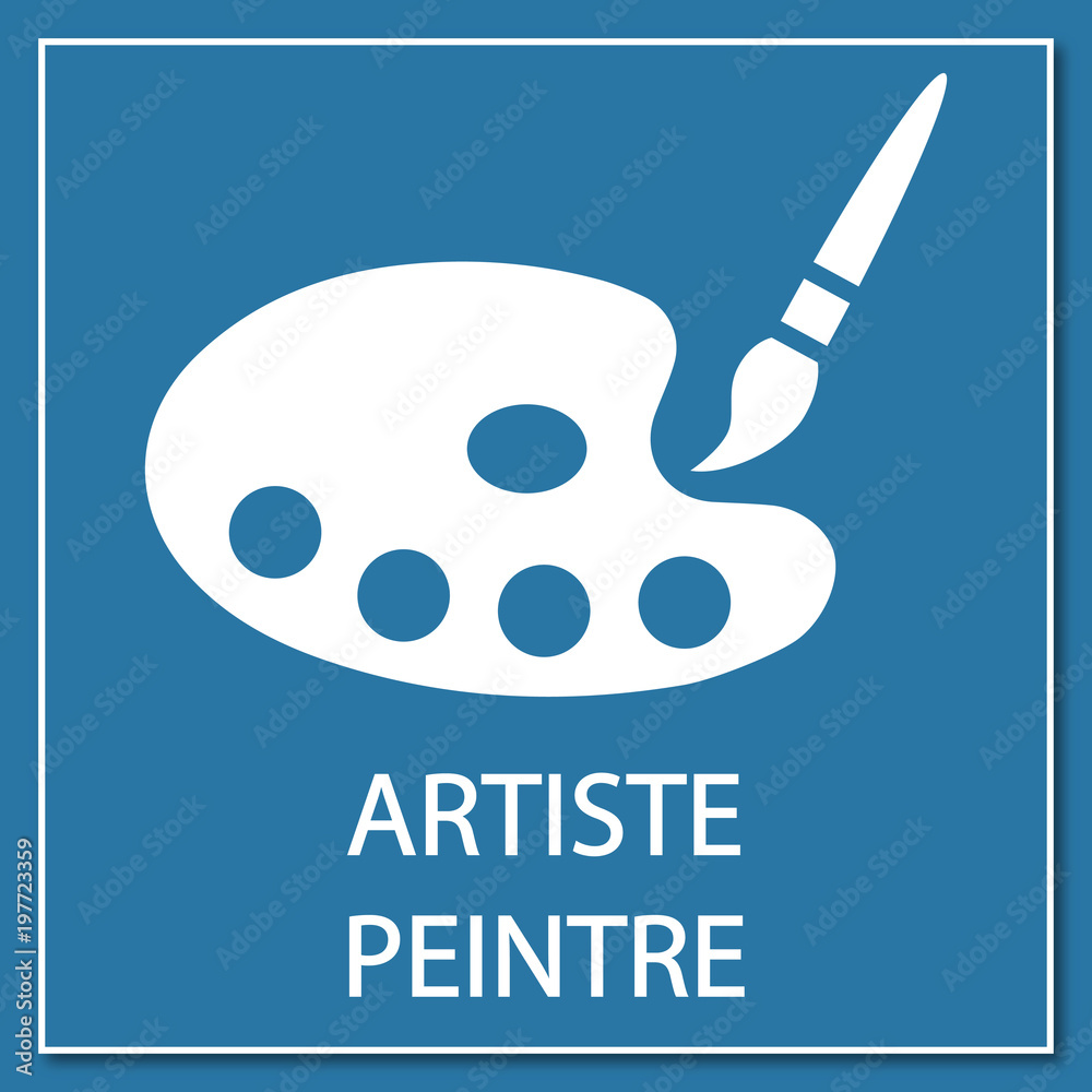 Logo artiste peintre. Stock Vector | Adobe Stock