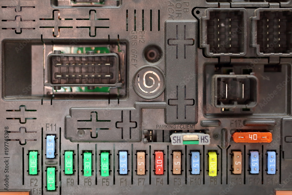 Automotive fuses come in different colors and each color is responsible ...