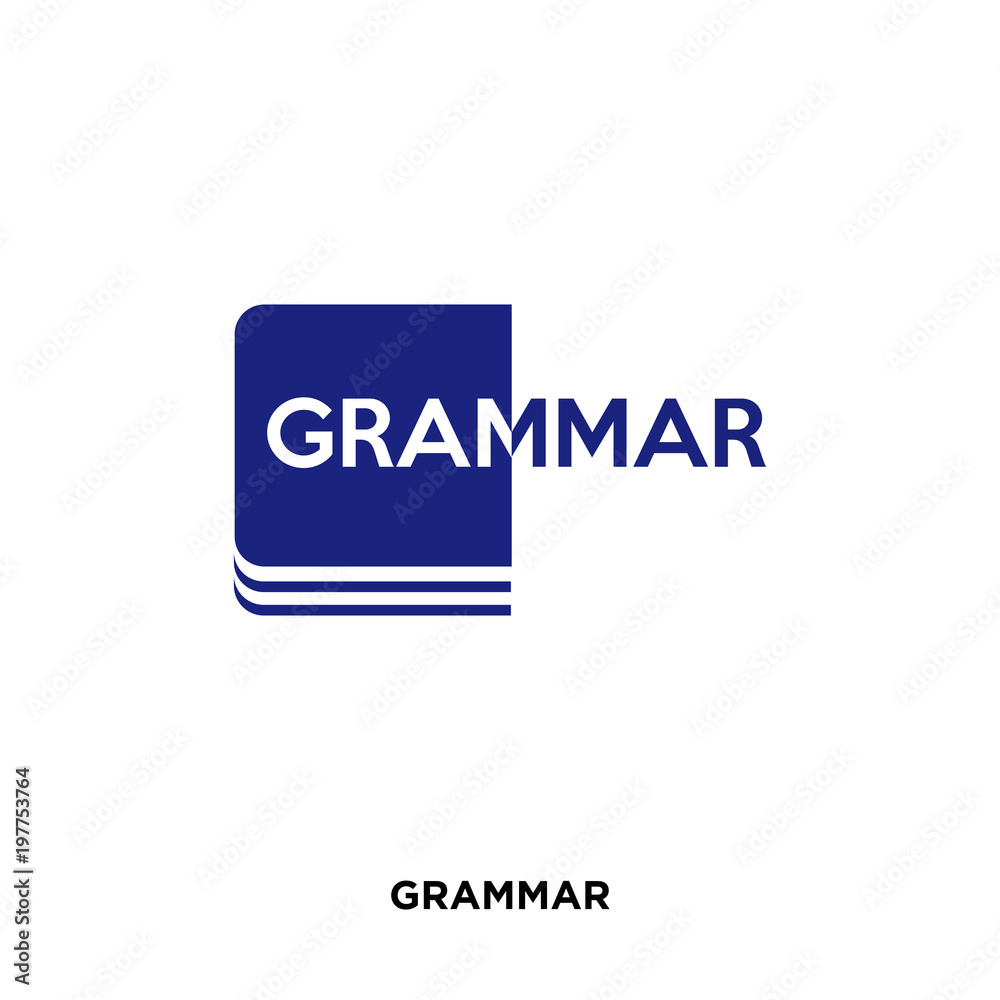 grammar icon isolated on white background for your web, mobile and app ...