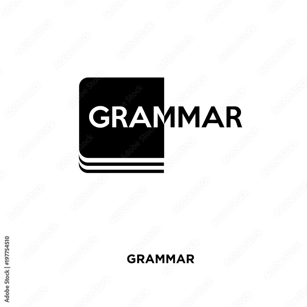 grammar icon isolated on white background for your web, mobile and app ...