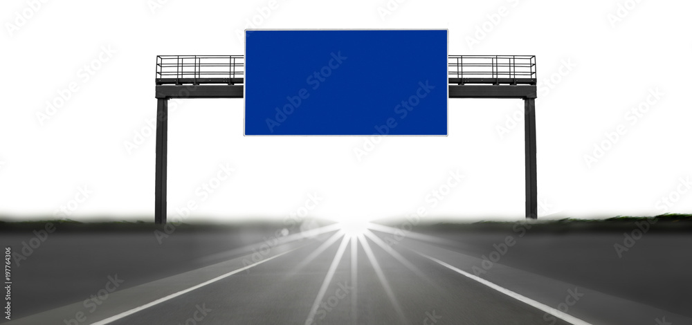 Autobahnschild Stock-Foto | Adobe Stock