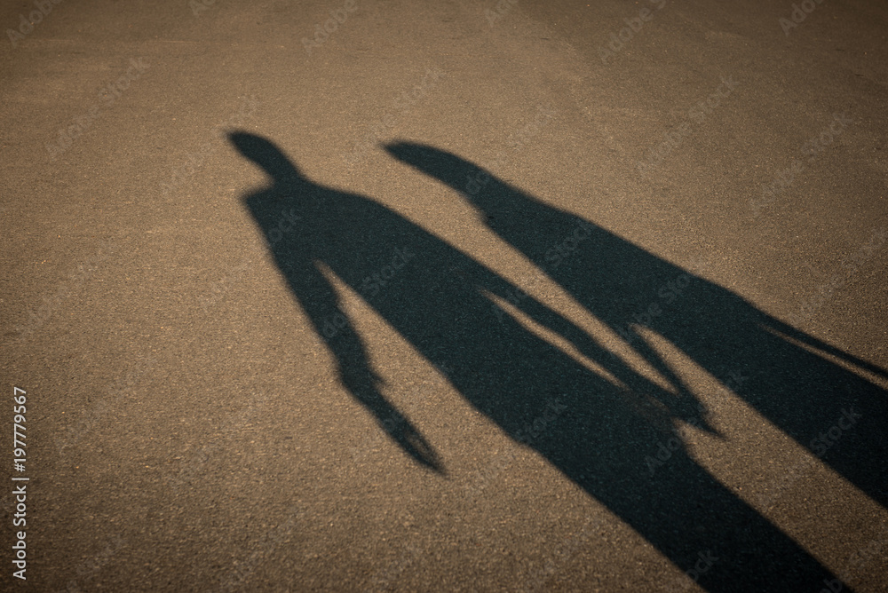 Couple Holding Hands Shadow