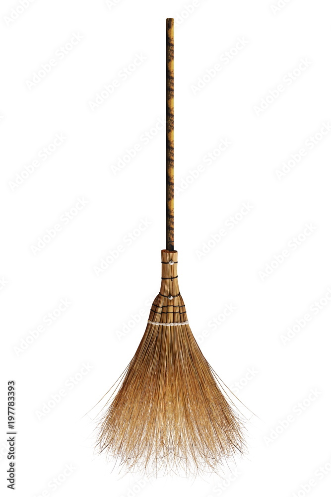 broom and coconut palms grass for recycle bin and cleansing day, Broom ...