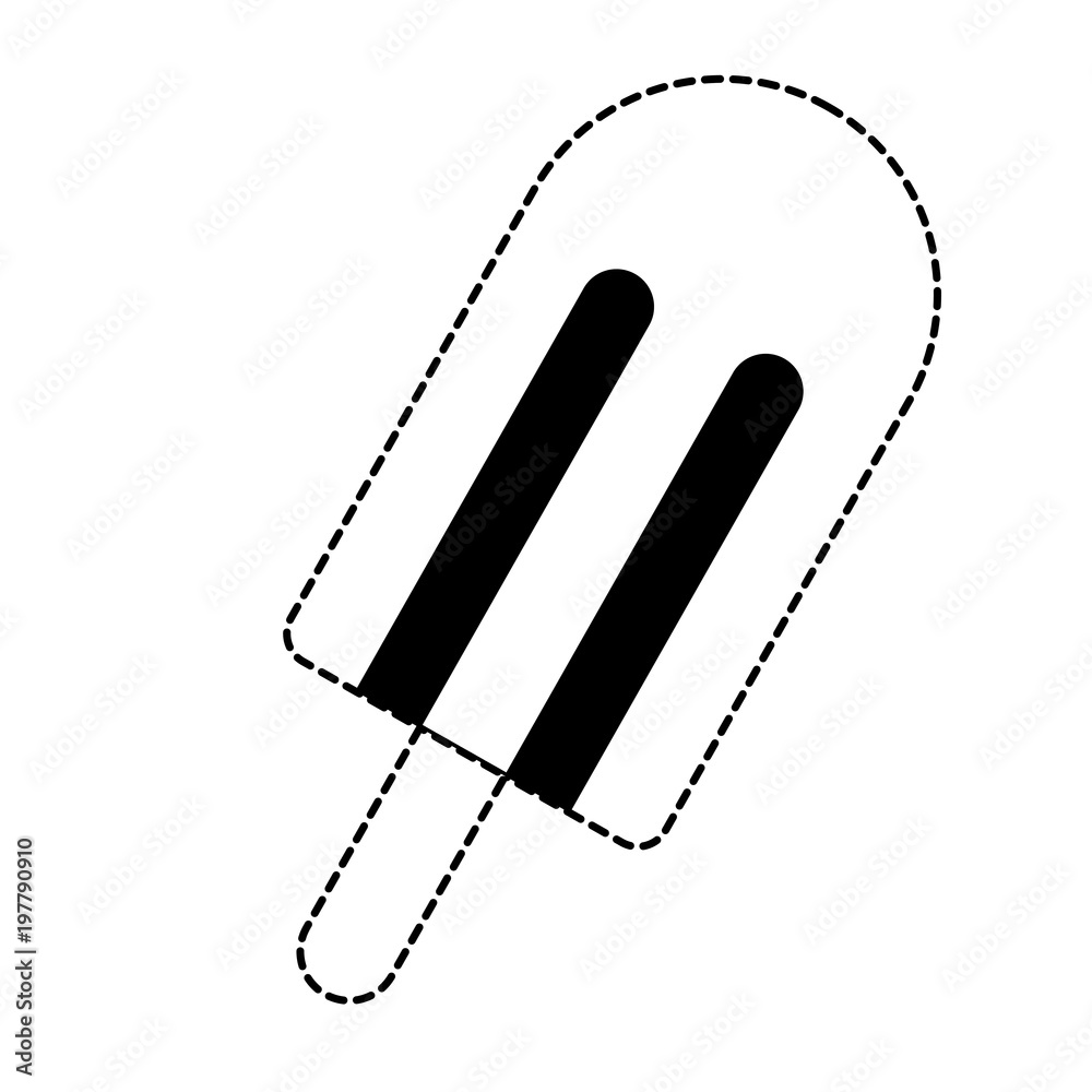 ice cream bar icon over white background, vector illustration Stock ...