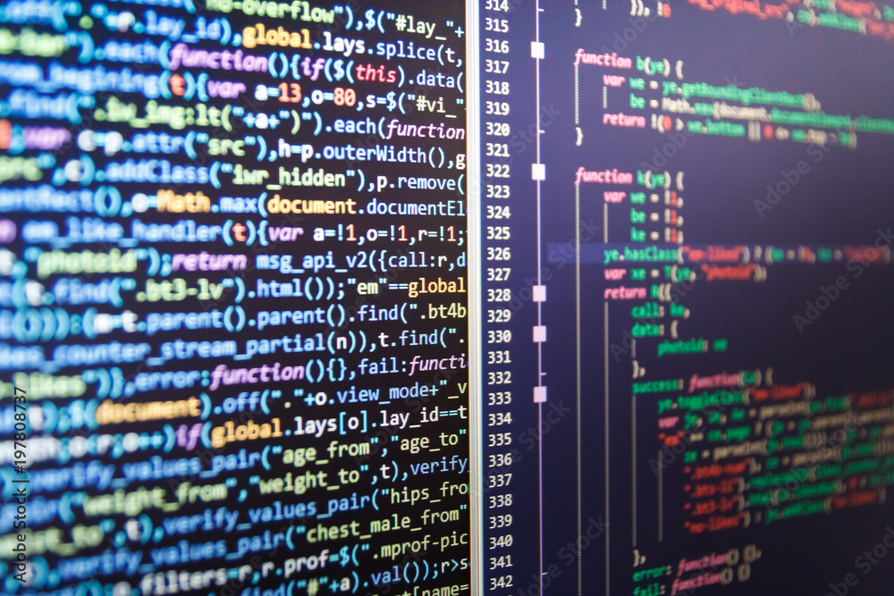 Software Source Code Future Technology Creation Process Coding Script 