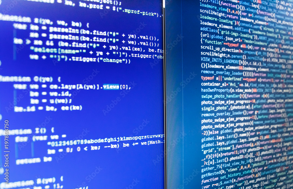 Hacker Api Text On The Computer Screen It Business Company Php Syntax Highlighted Programming