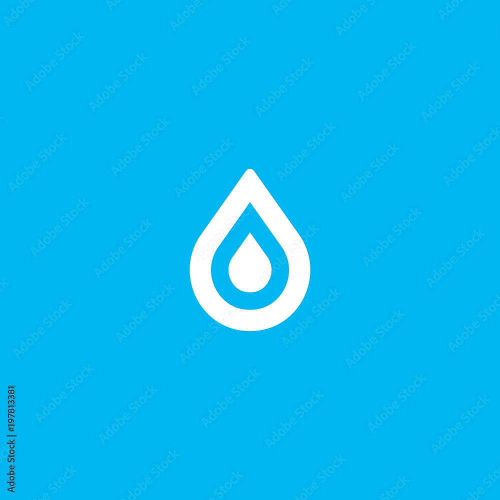water aqua drop element logo icon symbol Векторный объект Stock | Adobe ...