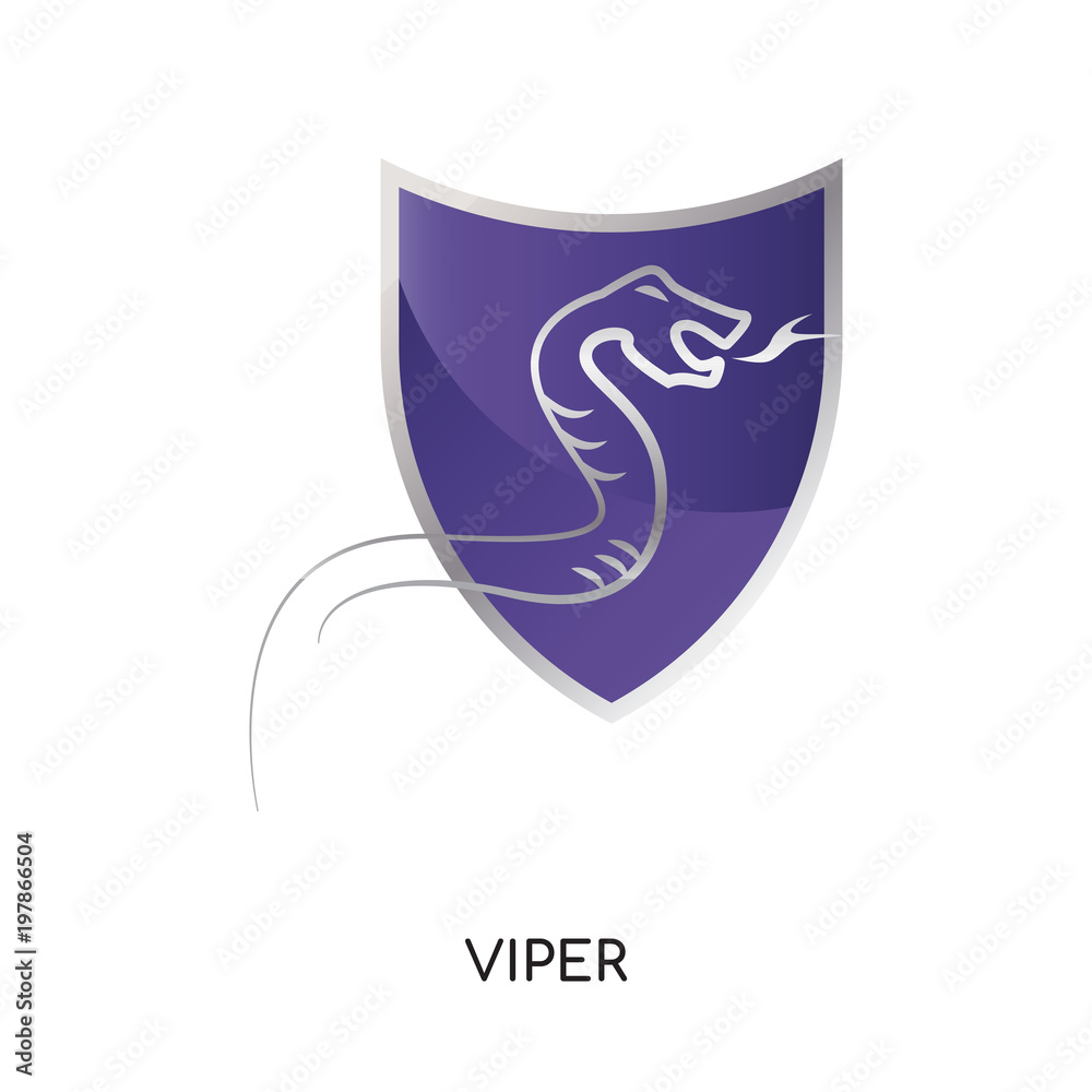 viper logo isolated on white background for your web, mobile and app ...