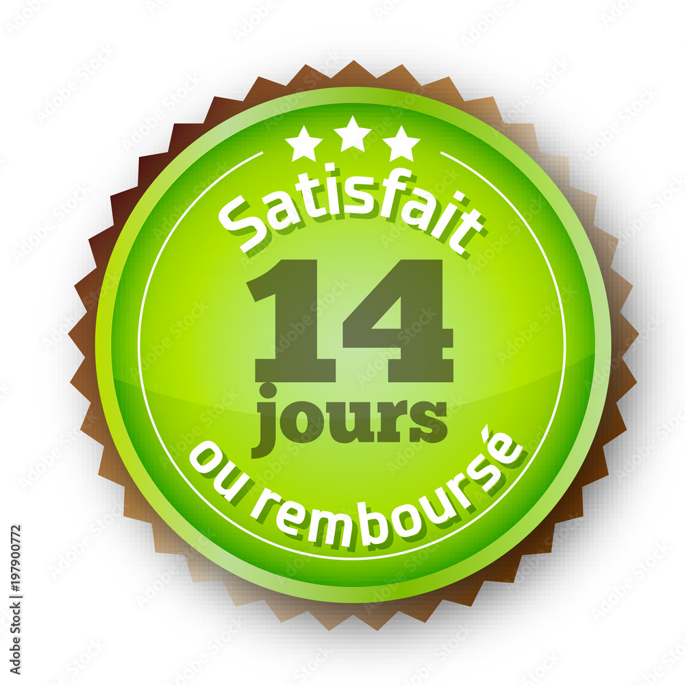 Vecteur Stock Icône pour commerce en ligne - Garantie Satisfait ou ...