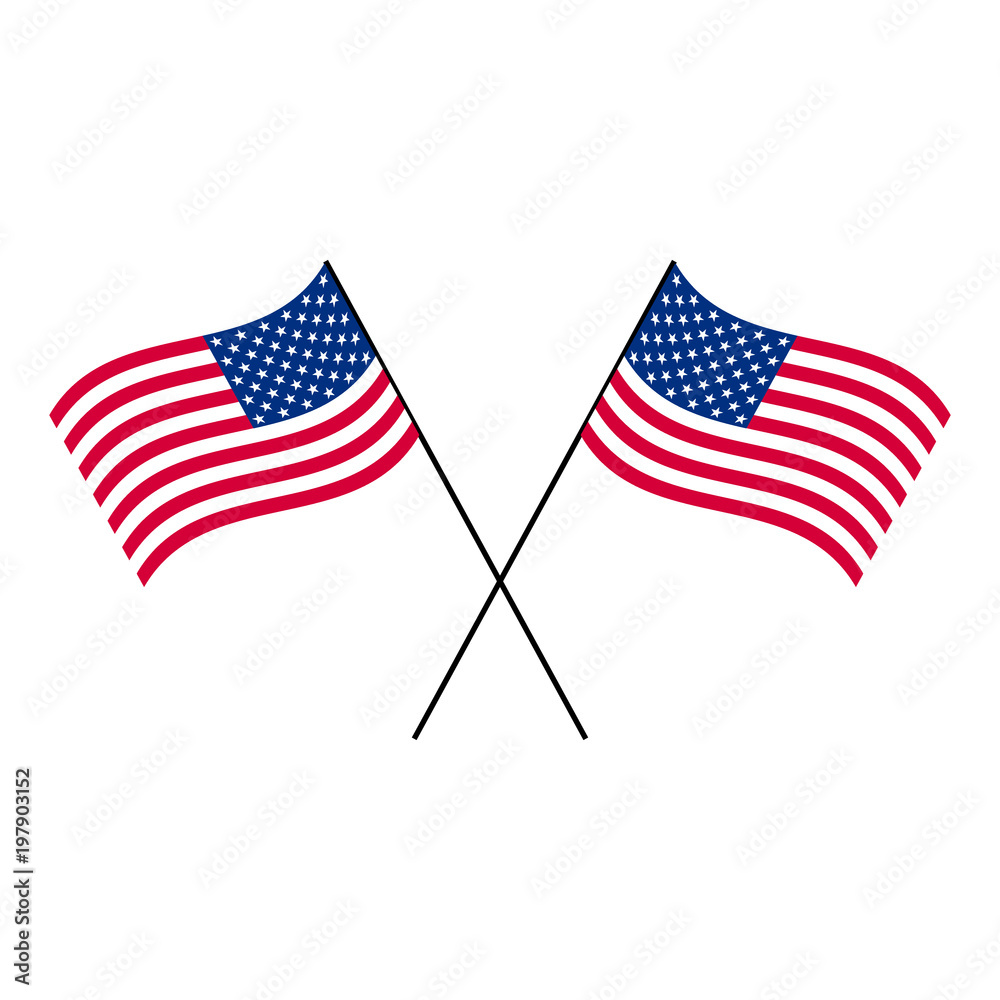 National political official US flag Stock Vector | Adobe Stock