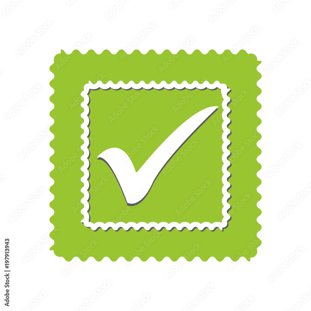 Green tick. Green check mark. Tick symbol, icon, sign in green color ...