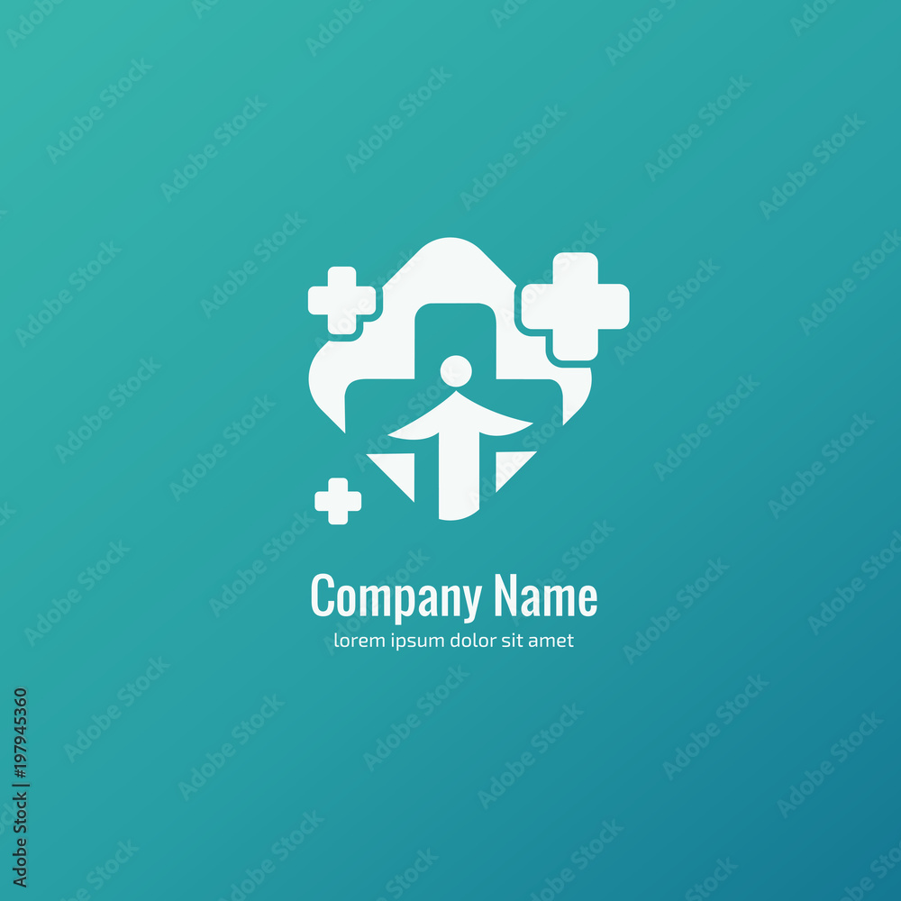 Logo design abstract medical vector template. Illustration design of ...