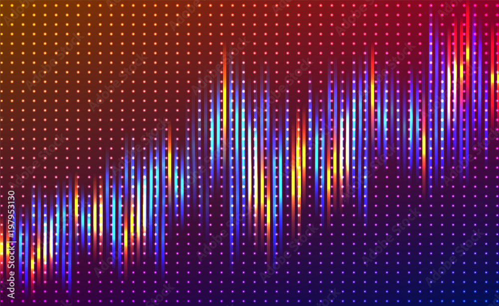 Abstract vector finance big data graph visualization. Stock index ...