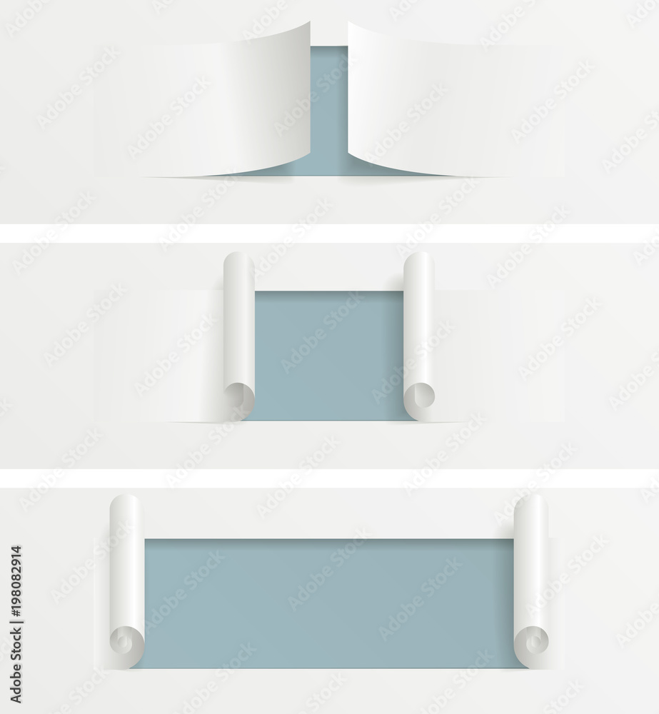 Ripped open paper. Vector illustration that mimics a torn paper with ...