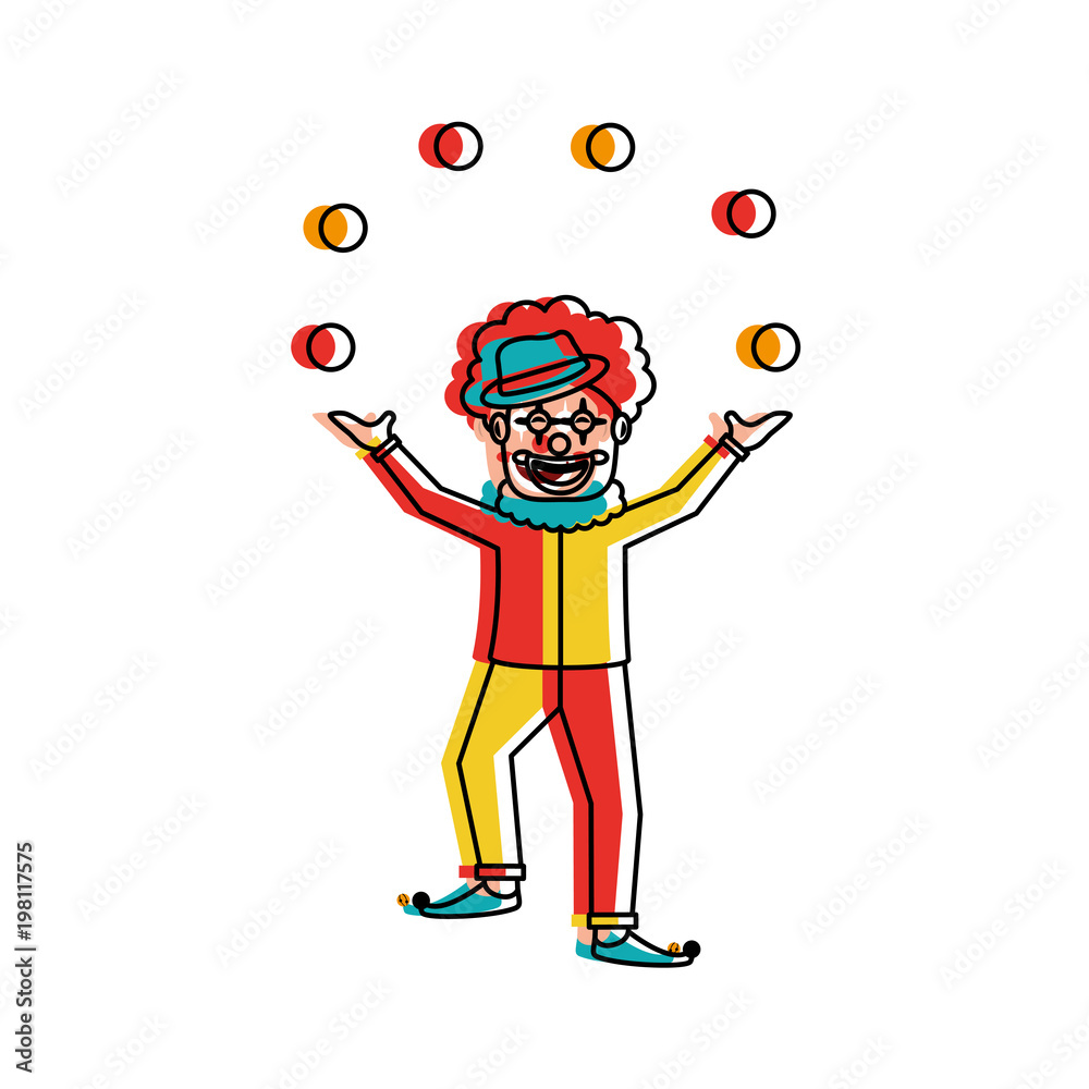 Jester Juggling Clipart