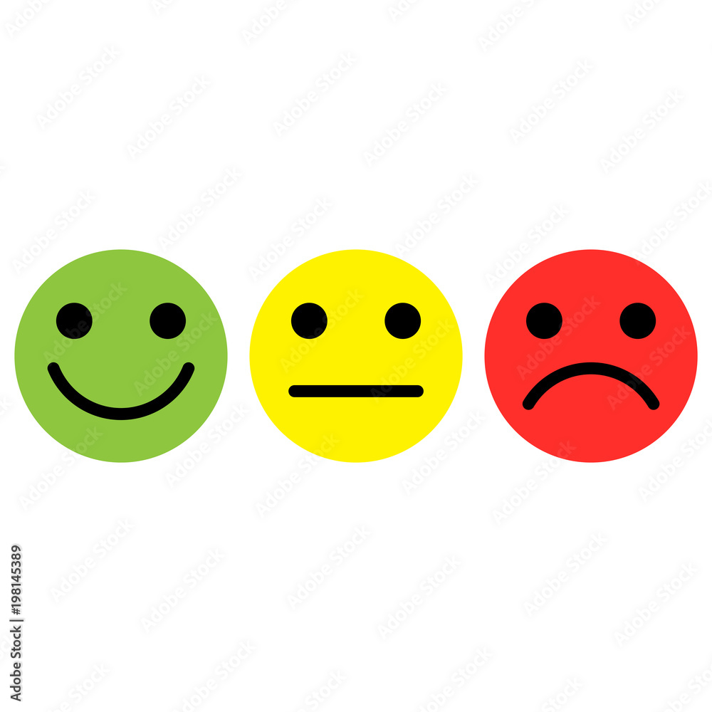 Straight Face Smiley