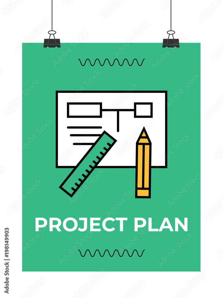 project plan icon Stock Vector | Adobe Stock