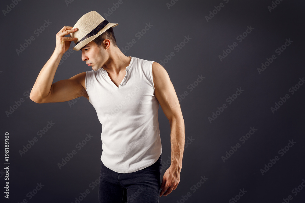 Man Wearing Hat Fashion