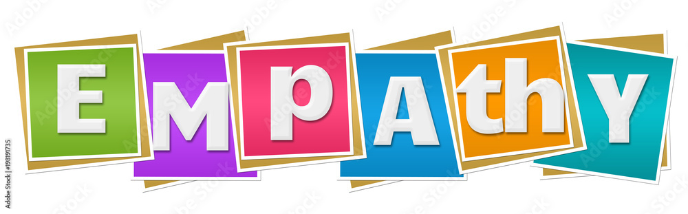 Empathy Colorful Blocks Stock Illustration | Adobe Stock