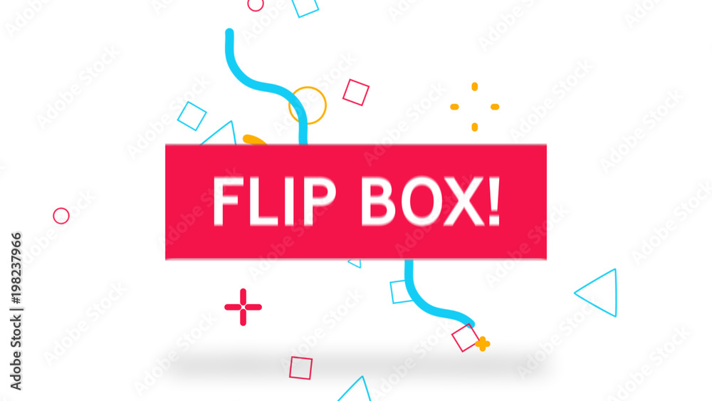 3D Flip Box Title Stock Template | Adobe Stock