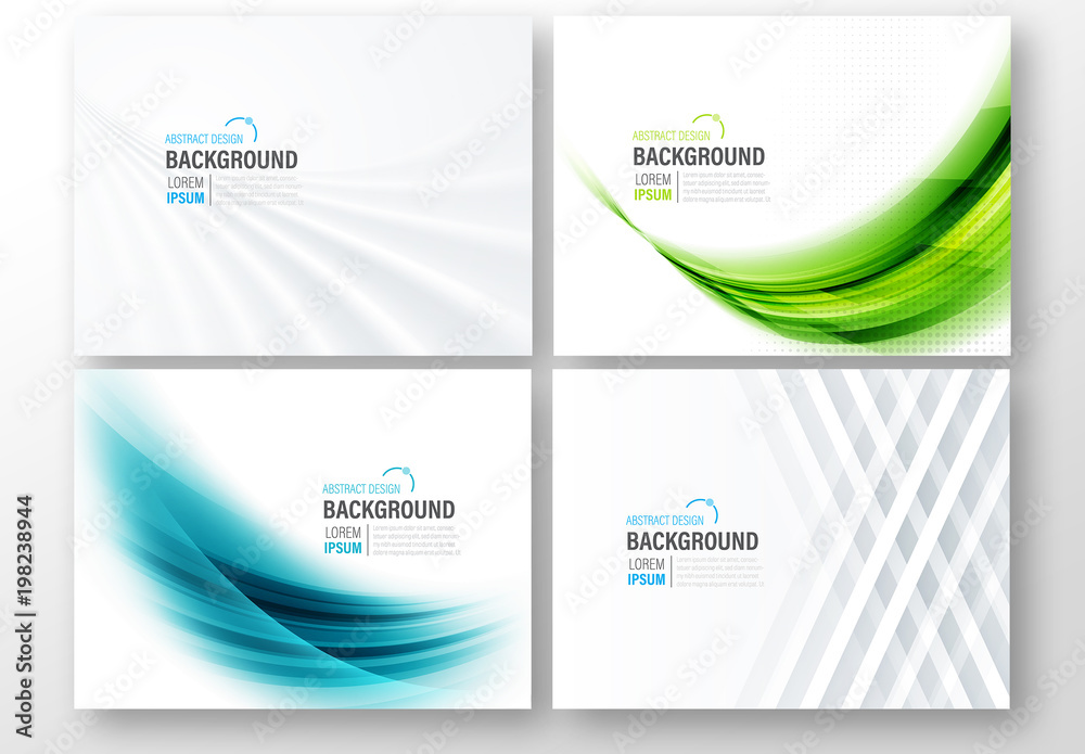 4 Abstract Background Presentation Layouts Stock Template | Adobe Stock