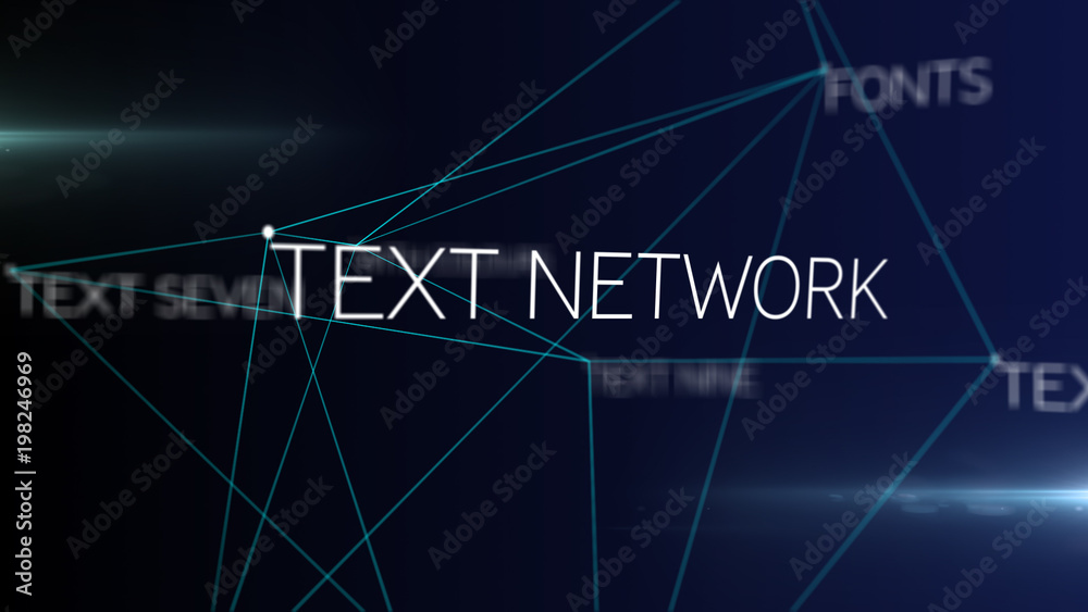 Text Network Title Stock Template | Adobe Stock