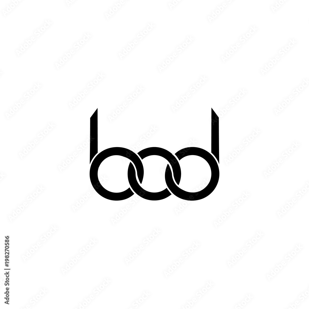letter bod logo vector Stock Vector | Adobe Stock