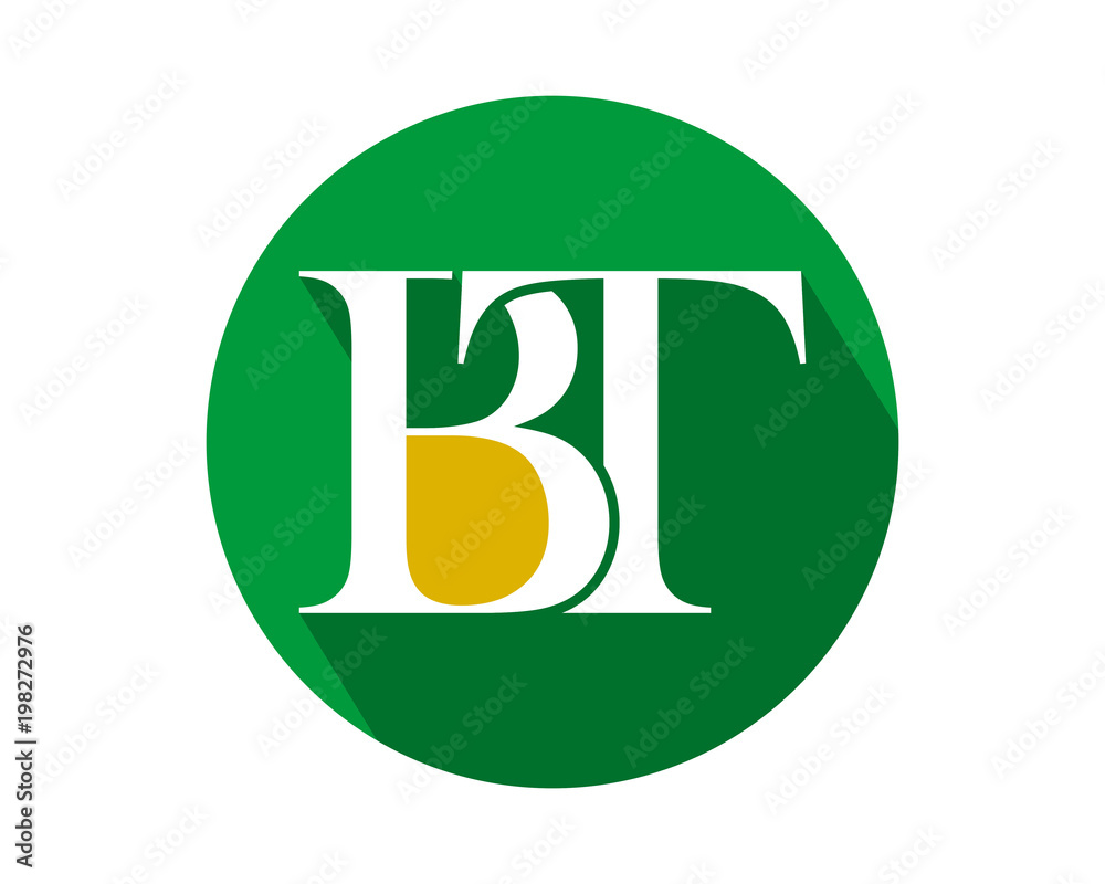 BT circle initial alphabet typography typeface typeset logotype ...