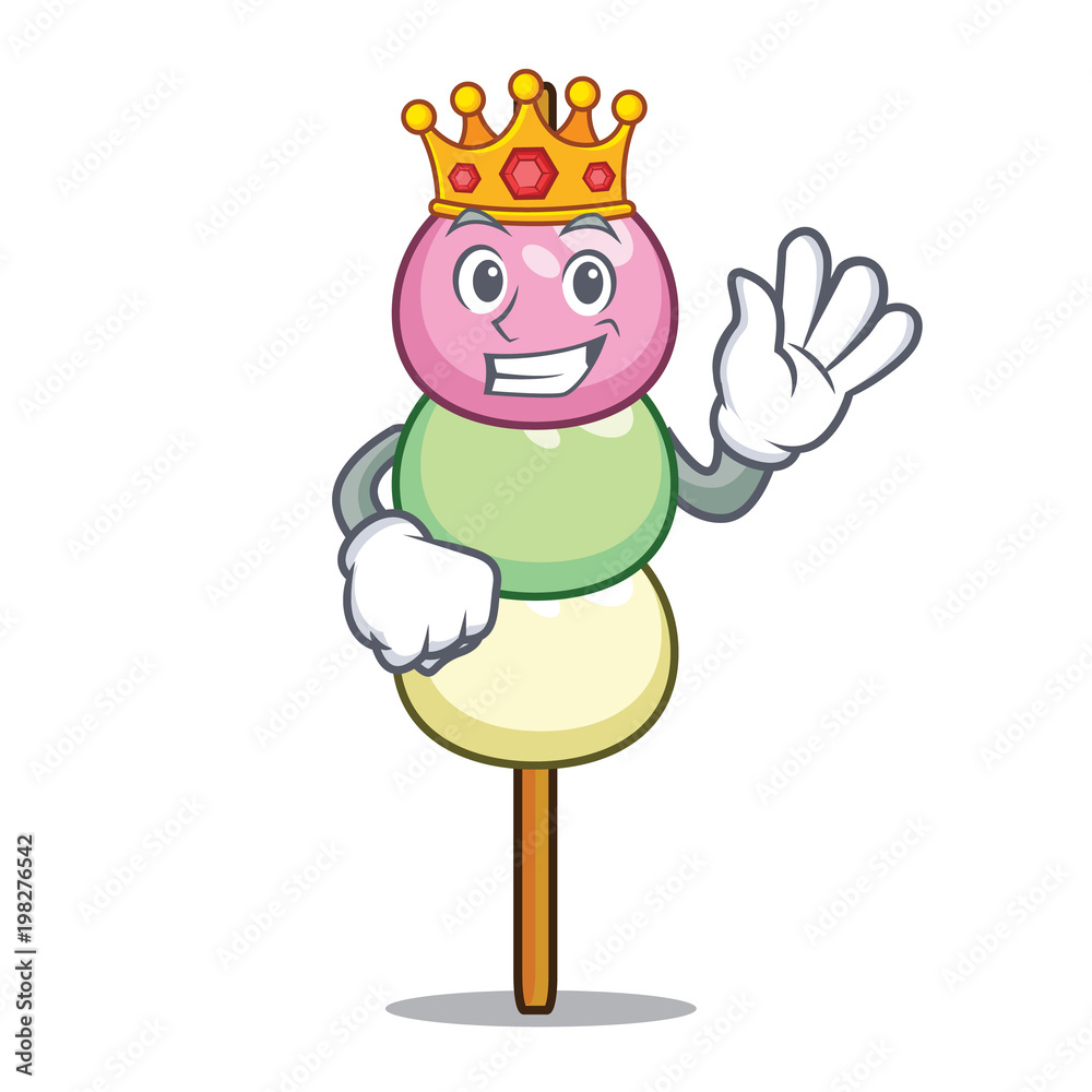 King dango mascot cartoon style Stock Vector | Adobe Stock