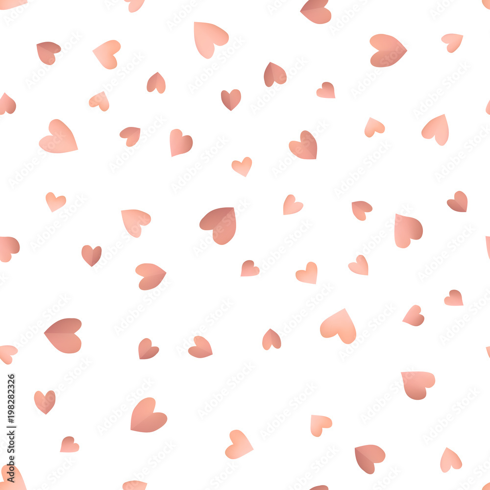 Seamless pattern background with pink hearts. Paper Wallpaper vector ...