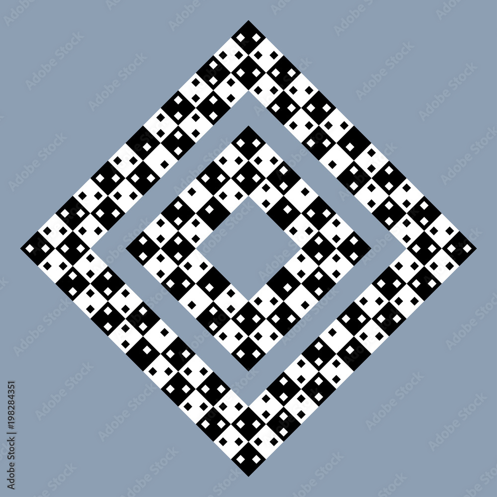 Visual deception - modern optical illusion. Funny and impossible shapes ...