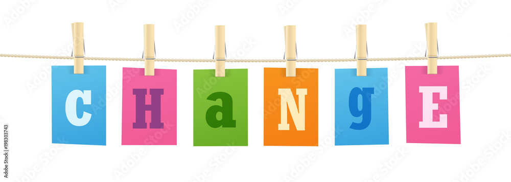 CHANGE Vector Letters Icon Stock Vector | Adobe Stock