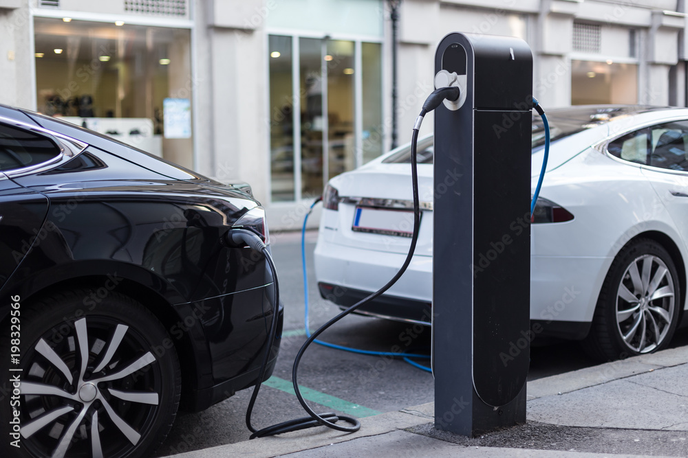 Power supply for electric car charging. Electric car charging station ...