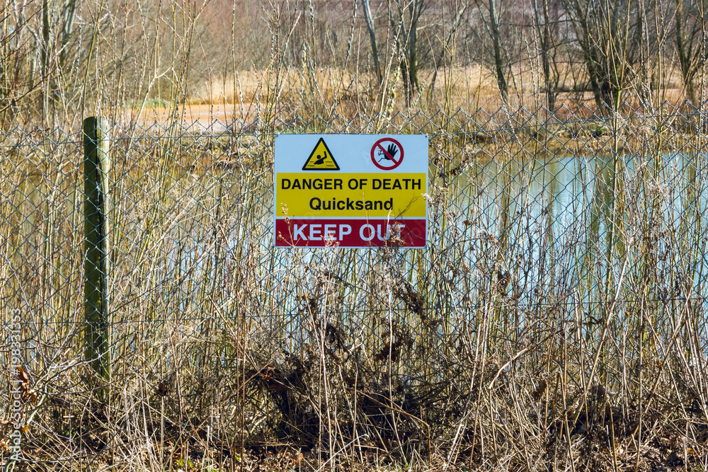 Quicksand Sign
