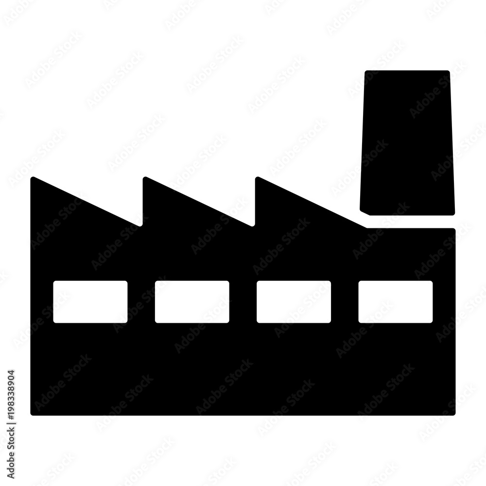 Icon - Fabrik Stock Vector | Adobe Stock