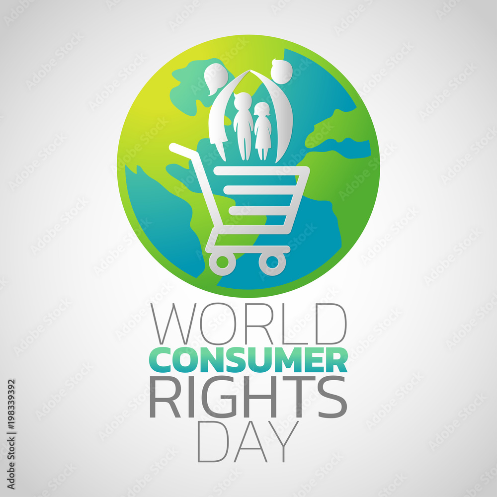 World Consumer Rights Day logo icon design, vector illustration Stock ...